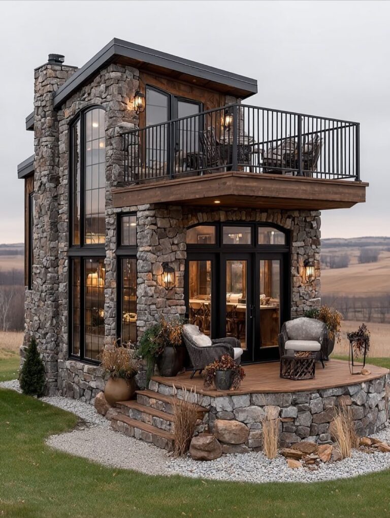 A Cozy Stone Cottage With Modern Elegance and Breathtaking Views